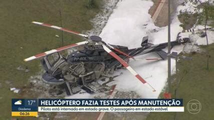 V Deo Grave Estado De Sa De De Ocupante Do Helic Ptero Que Caiu Em