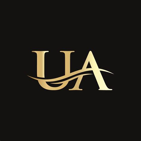 UA Linked Logo For Business And Company Identity Creative Letter UA