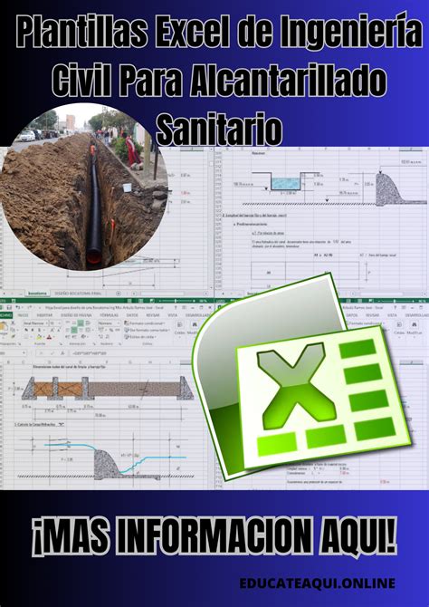 Plantillas Excel de Ingeniería Civil Para Alcantarillado Sanitario