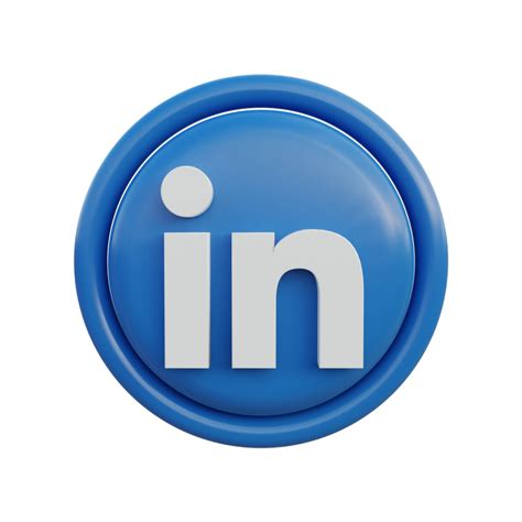 3d Social Media Icons Linkedin 9428307 PNG