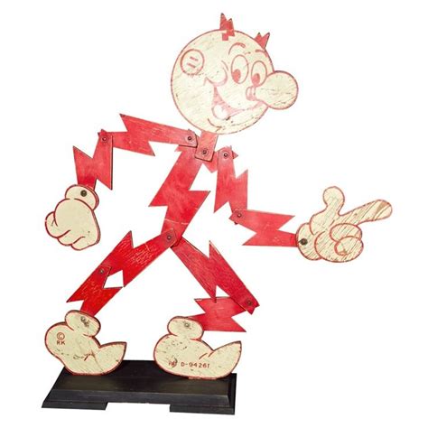 Reddy Kilowatt Copyright Reddy Kilowatt Original Advertisement Wood
