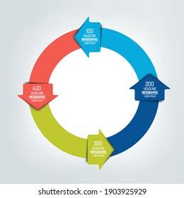 Arrows Infographics Chart Scheme Diagram Stock Vector Royalty Free