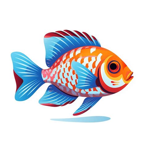 Premium Ai Image Christian Fish Clip Art Koi Clip Art Colorful