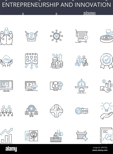 Entrepreneurship And Innovation Line Icons Collection Creativity And