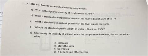 solved 3 10pnts provide answers to the following