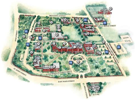 Campus Map Converse College