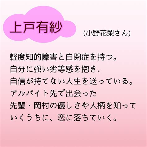 𓂃 𓈒𓏸 キャスト紹介 上戸有紗 役 小野花梨 さん 𓂃 初恋ざらりテレビ東京公式毎週金曜日深夜24時12分放送のイラスト