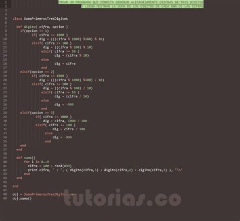 POO Ruby Suma De Los Primeros Tres Digitos Tutorias Co