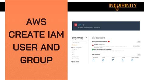 AWS Create IAM User And Group YouTube