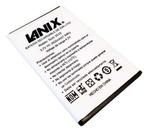 Pila Bateria Ion Litio 2000 Mah Lanix Ilium X510 MercadoLibre