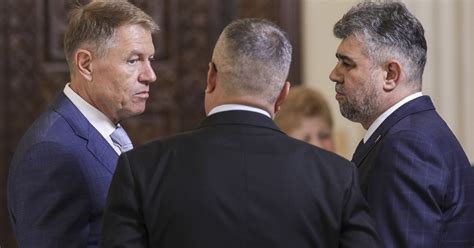 Marcel Ciolacu și Nicolae Ciucă s au întâlnit cu Klaus Iohannis la