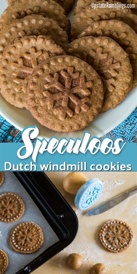 Speculoos Dutch Windmill Cookies A Traditional Stamped Cinnamon And