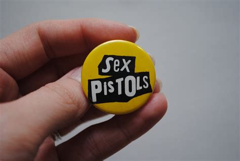 Vintage Sex Pistols Pin Back Button 1970s Pinback Uk Etsy