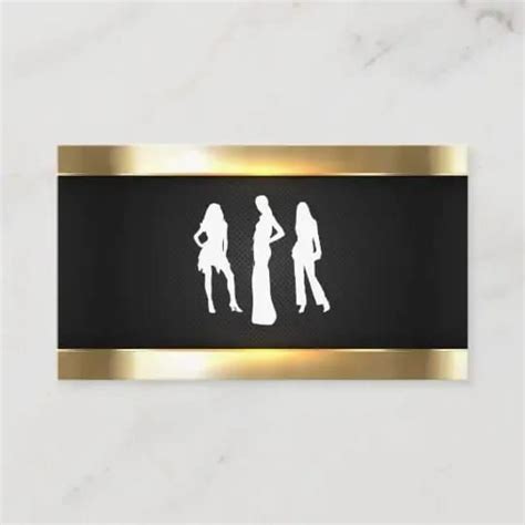 Gold Metallic Glossy Metal Trim Black Mesh Business Card Zazzle