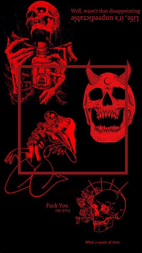 Gothic Red Wallpaper In Iphone Wallpaper Grunge Goth Wallpaper