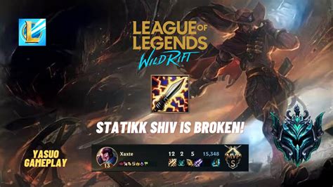 Yasuo Pentakill With Statikk Shiv League Of Legends Wild Rift Youtube