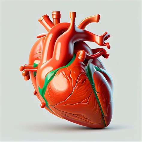 Premium Photo Pretty Realistic Heart Illustration With Isolated