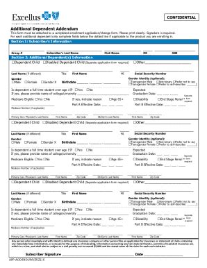 Fillable Online ENROLLMENT CHANGE REQUEST Horizon BCBSNJ Vision Fax