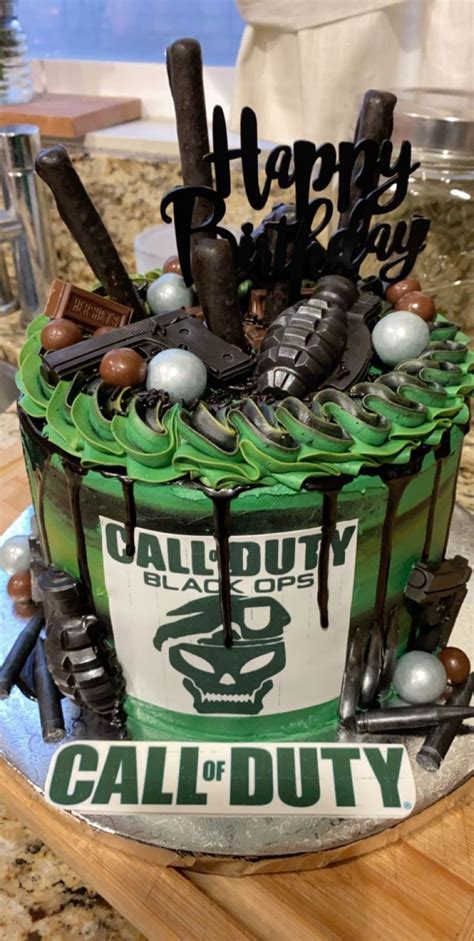 Call Of Duty Custom Cake By Justonebitecupcakes Call Of Duty Cakes