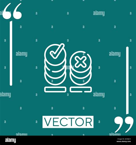 Pros And Cons Vector Icon Linear Icon Editable Stroke Line Stock