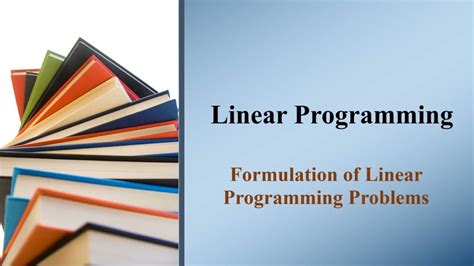 formulation of linear programming problems youtube