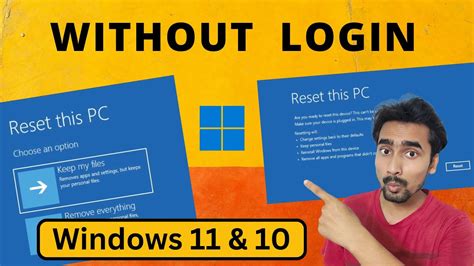Factory Reset Windows 11 10 Without Login And Without Losing Data