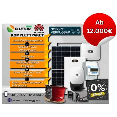 Photovoltaik Komplettanlage Kwp Mit Speicher Ab