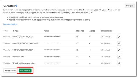GitLab Add A Pipeline Variable Programster S Blog