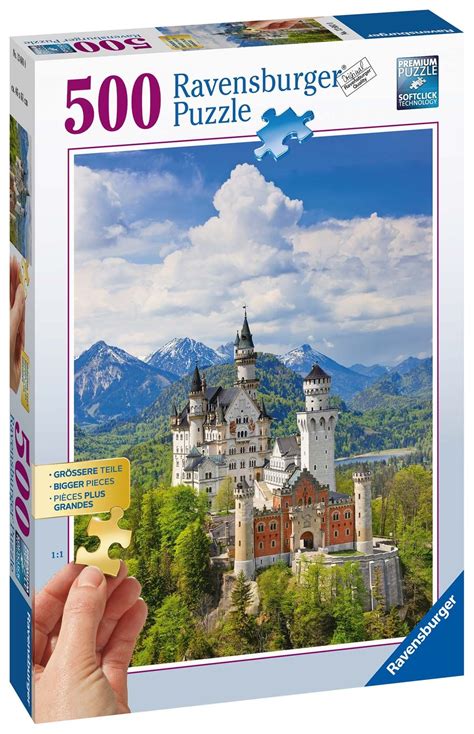 Ravensburger Puzzle 2D dla seniorów Zamek Neuschwanstein 500 elementów