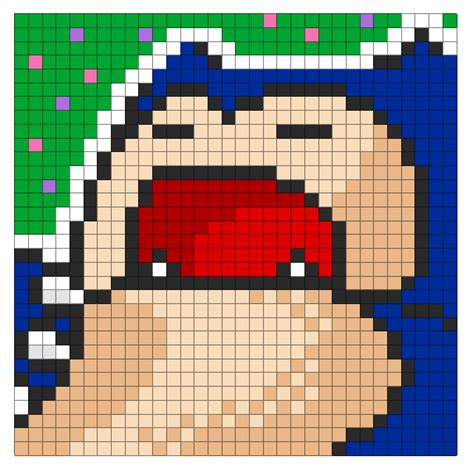 Snorlax Pokemon Pixel Art Pix Brix In 2023 Pixel Art Puzzle Art
