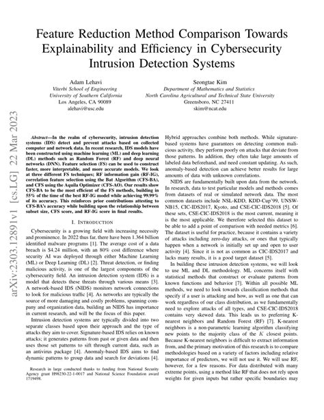 pdf feature reduction method comparison towards explainability and efficiency in cybersecurity