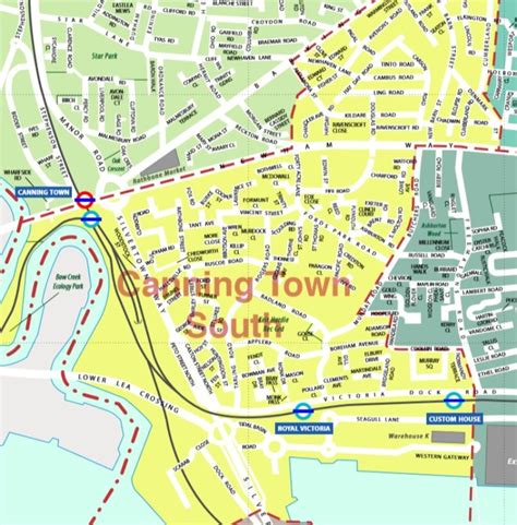 Canning Town Underground Map