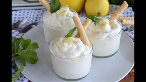 Delicioso mousse de limón sin leche condensada