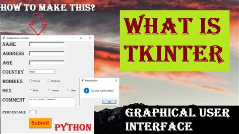 Learn Tkinter In Just 30 Min Graphical User Interface Toolkit Make Interactive Form In
