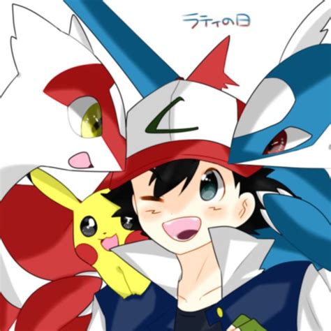 Latias Pikachu Ash Ketchum And Latios Art By Niniko0225 R From