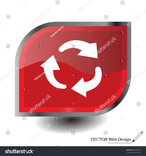 Rotation Arrows Circle Web Icon Vector 库存矢量图免版税442940575 Shutterstock