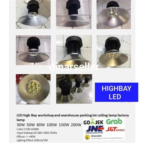 Jual LED HIGHBAY 100W KAP INDUSTRI KAP SOROT 100 WATT SUPER BRIGHT Di