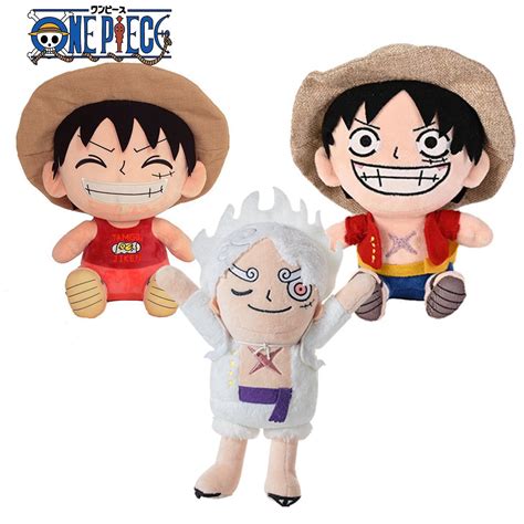 Original 25 27CM One Piece Anime Figures Plush Toys Luffy Toys Cartoon