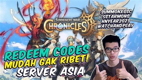 CARA MUDAH REDEEM CODES SUMMONERS WAR CHRONICLES YouTube