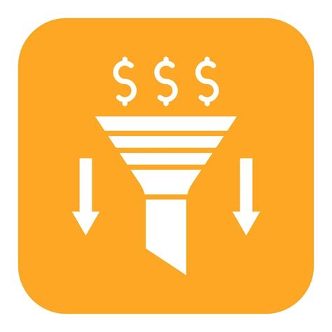 Ilustração do vetor do funil de venda Vetor Premium