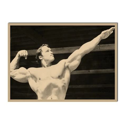 Canvas Print Arnold Schwarzenegger Retro Poster Bodybuilding