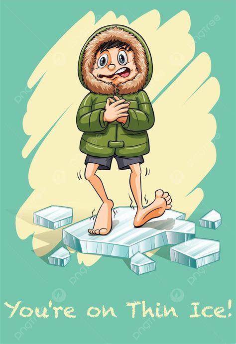 you re on thin ice modismo clip art texto poster vector png dibujos clipart texto póster png