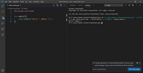 hello world in cpp devpost