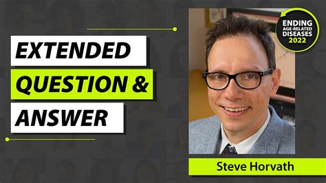 Questions And Answers On Epigenetic Clocks Steve Horvath Youtube