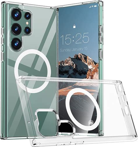 HaroKing Funda Transparente para Samsung Galaxy S23 Ultra Acrílico