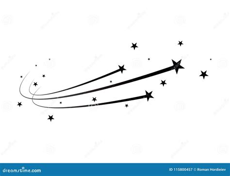 Estrelas Brancas No Fundo Preto Ilustrações Vetores E Clipart De Stock