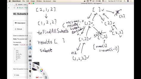 leetcode tutorial 90 subsets ii youtube