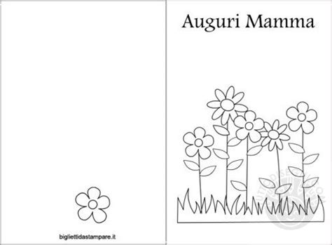 Biglietto Per La Festa Della Mamma Da Colorare TuttoDisegni