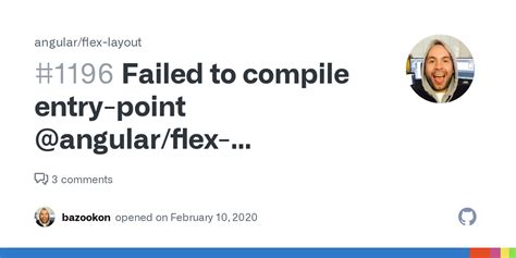 Failed To Compile Entry Point Angular Flex Layout Extended Issue