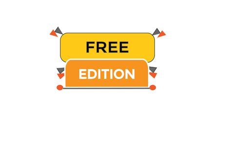 Free Edition Vectors Sign Label Bubble Speech Free Edition 21734408